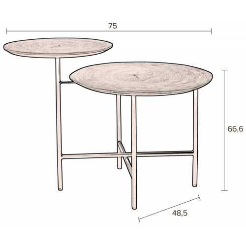 Dutchbone Mathison Side Table | Naken Interiors